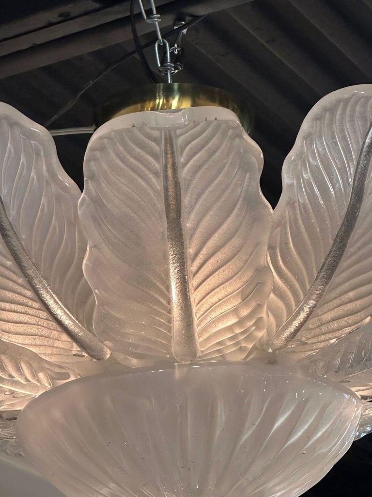 Murano Leaf Flush Mount For Sale at 1stDibs