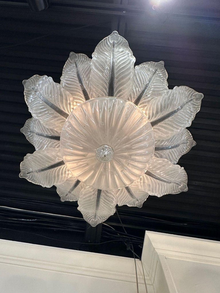 Murano Leaf Flush Mount For Sale at 1stDibs