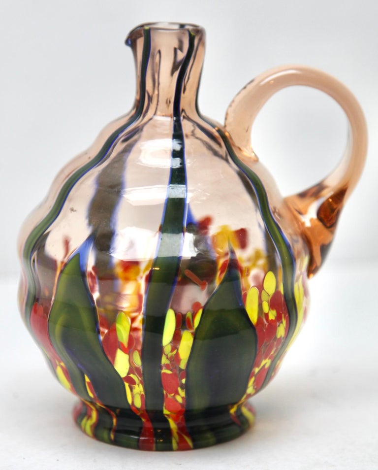 Murano Liqueur Set 8 Shot Glasses and Decanter, with Serving Tray ...
