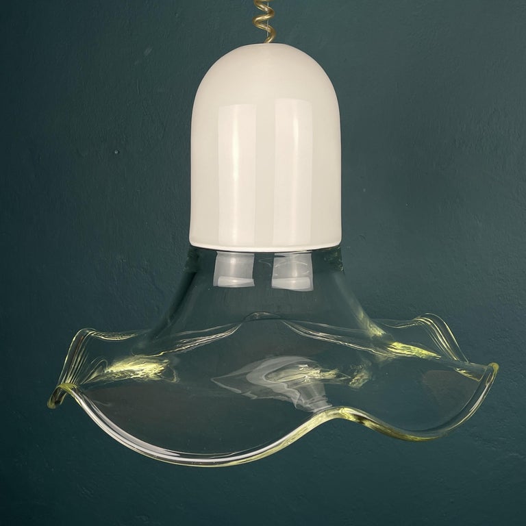 Murano Pendant Lamp by Roberto Pamio and Renato Toso for Leucos, Italy, 1970s For Sale at 1stDibs