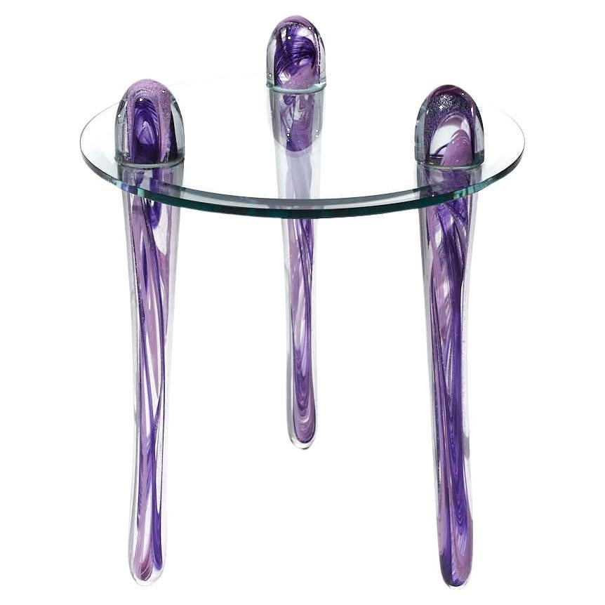 Glass Murano Side Table - 373 For Sale on 1stDibs