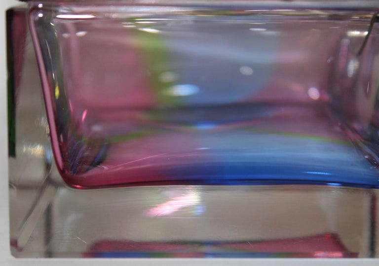 Murano Rectangular Polychrome Glass Box with Gilt Mounts, Italy, circa ...