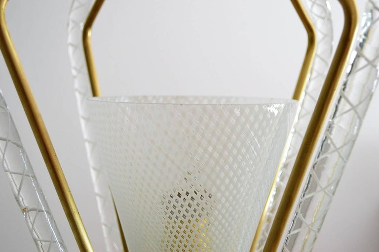 Murano Reticello Ceiling Lamp or Lantern, 1950s at 1stDibs