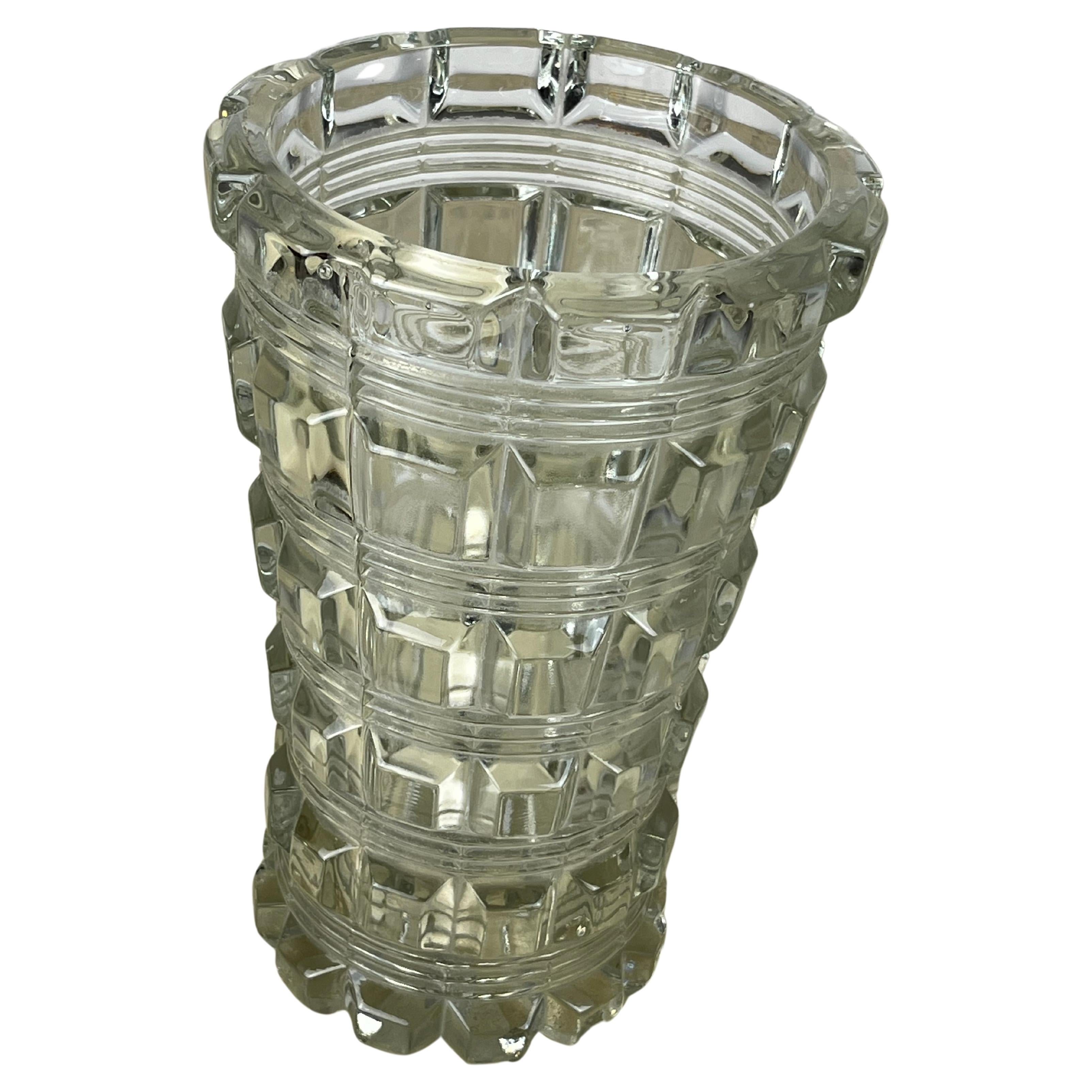 Murano Rostrato Glass Vase, Italy, 1940s For Sale at 1stDibs