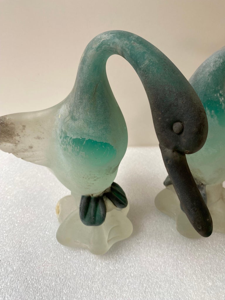 Murano Scavo Cenedese Glass Ducks For Sale at 1stDibs
