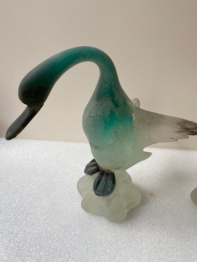Murano Scavo Cenedese Glass Ducks For Sale at 1stDibs