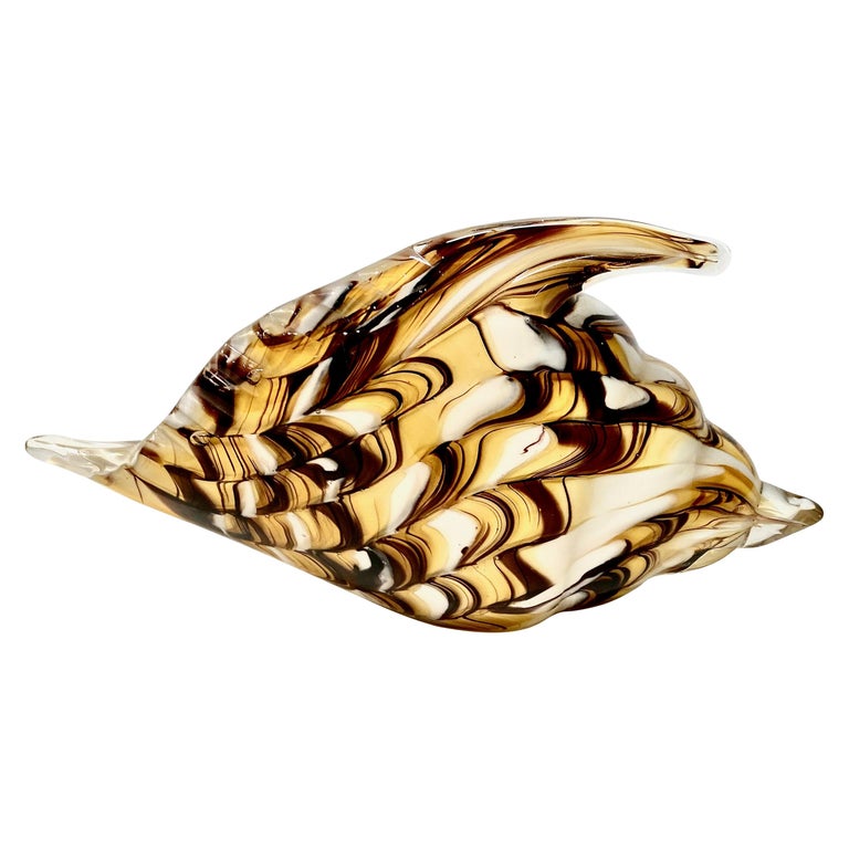 Murano Shell Sculpture or Dish For Sale at 1stDibs