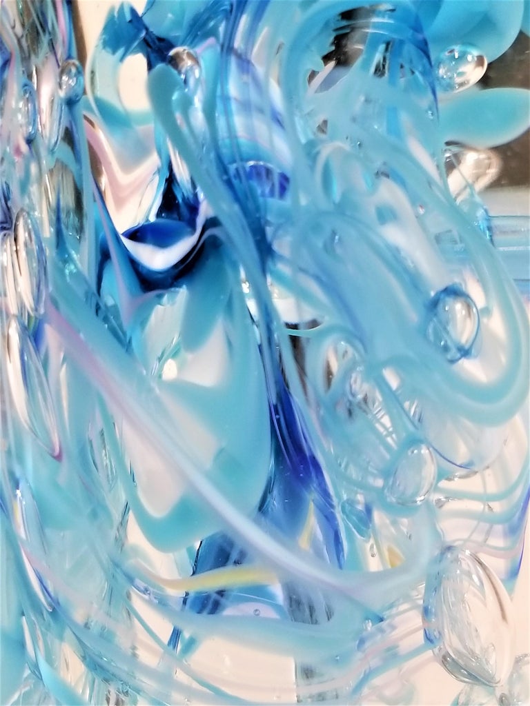 Murano Signed Art Glass Sculpture For Sale at 1stDibs