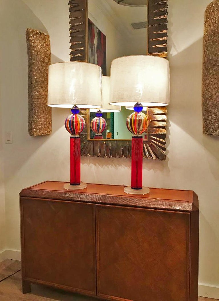 Murano Studio Glass Table Lamps at 1stDibs