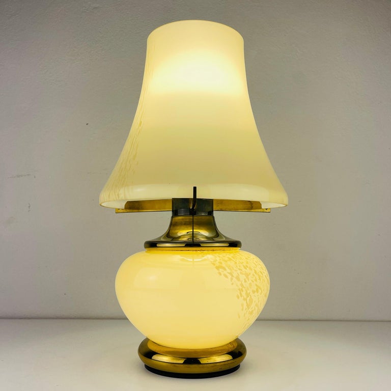 Murano Table Lamp Mushroom by F.Fabbian Italy 1970s For Sale at 1stDibs