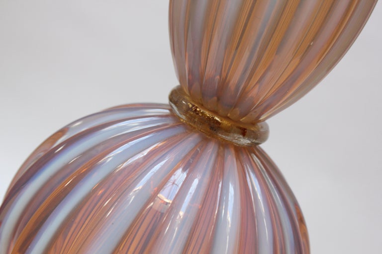 Murano Venetian Baluster Blown Translucent Glass Table Lamp For Sale at ...