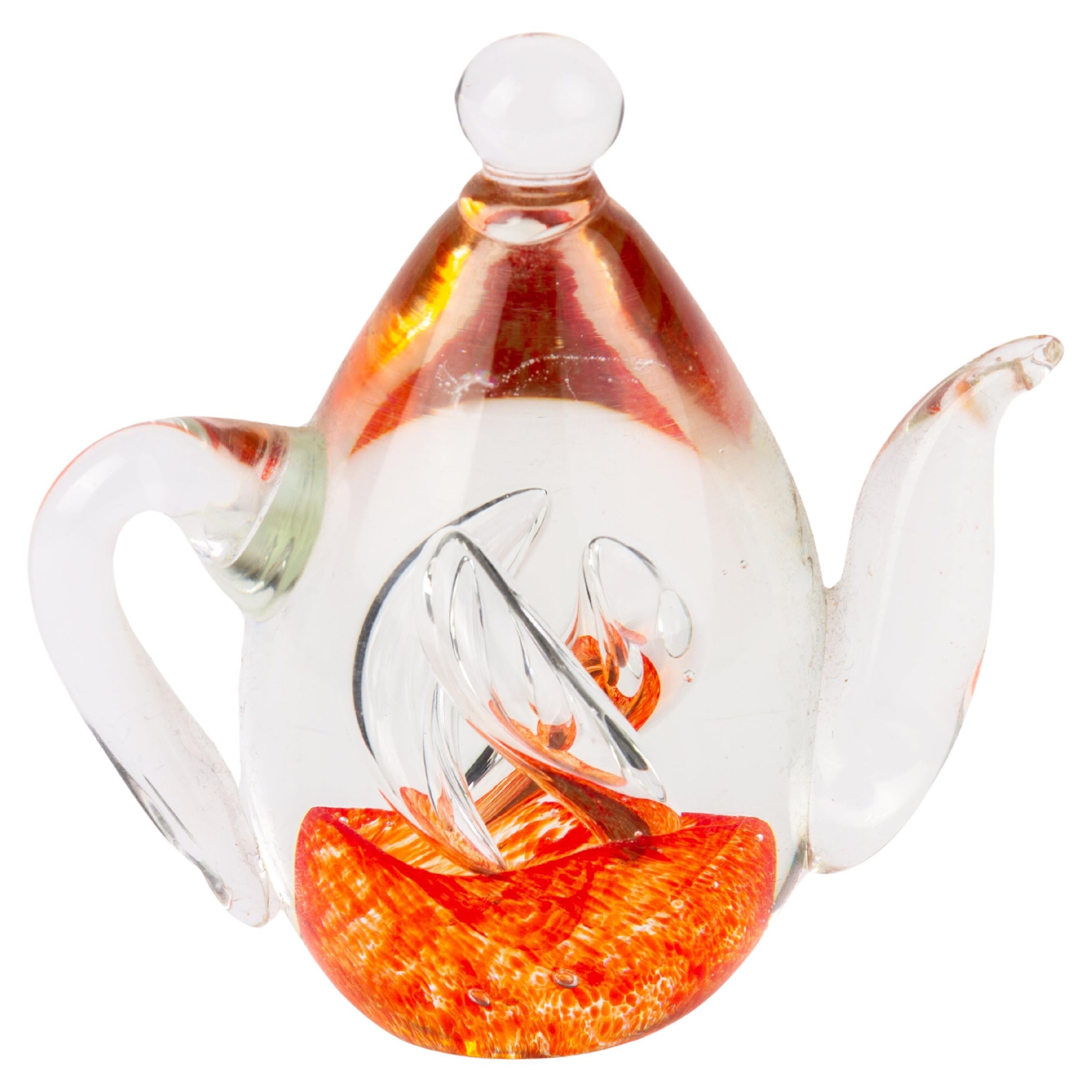 Murano Venetian Glass Designer Desk Paperweight For Sale at 1stDibs