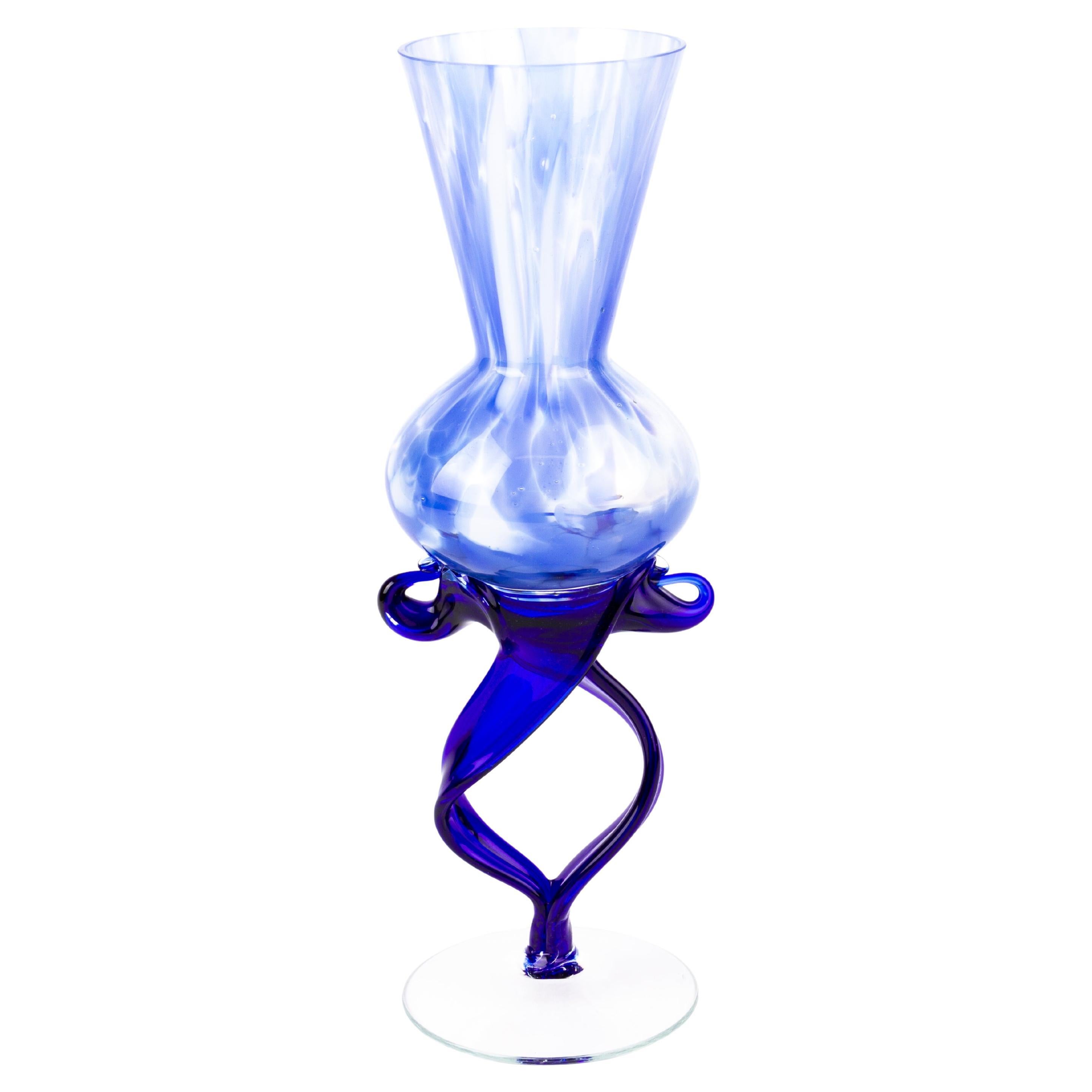 Murano Venetian Glass Designer Vase For Sale at 1stDibs
