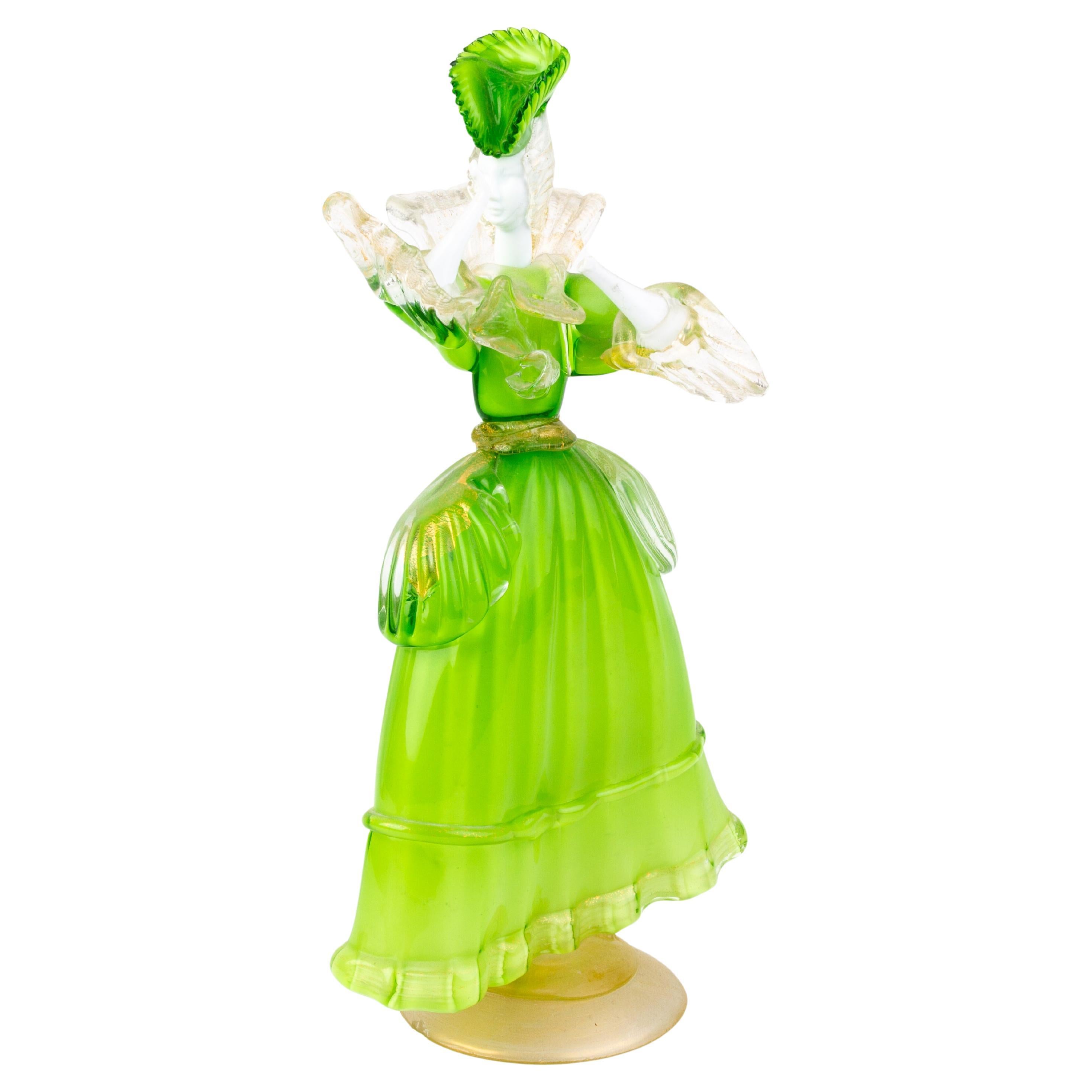Murano Venetian Glass Sculpture Dancer For Sale at 1stDibs