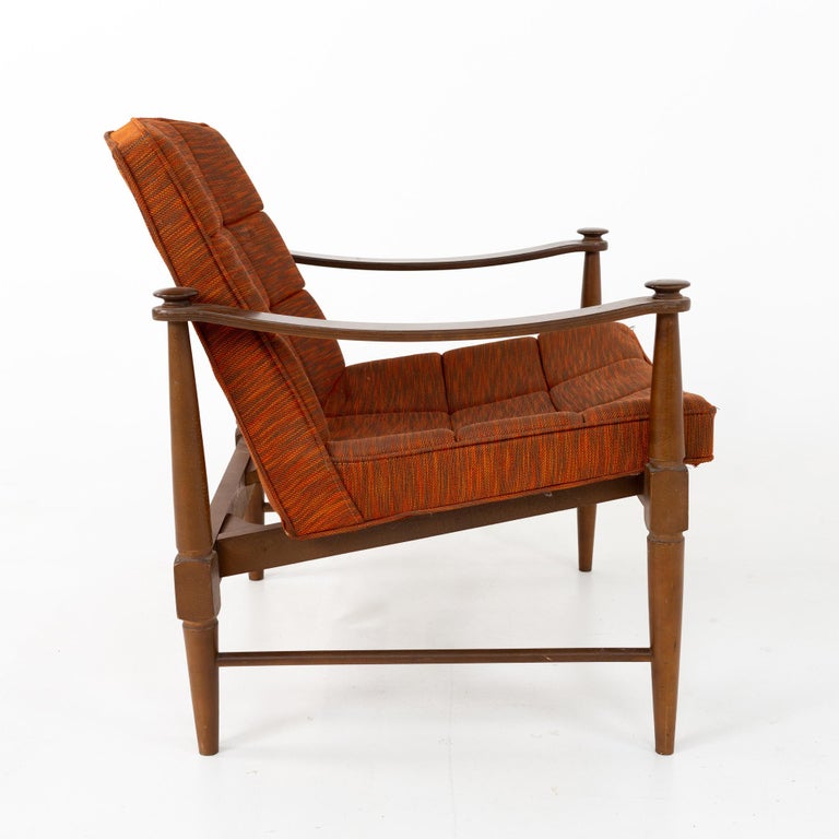 Murphy Miller Mid Century Walnut Lounge Chairs, Pair at 1stDibs