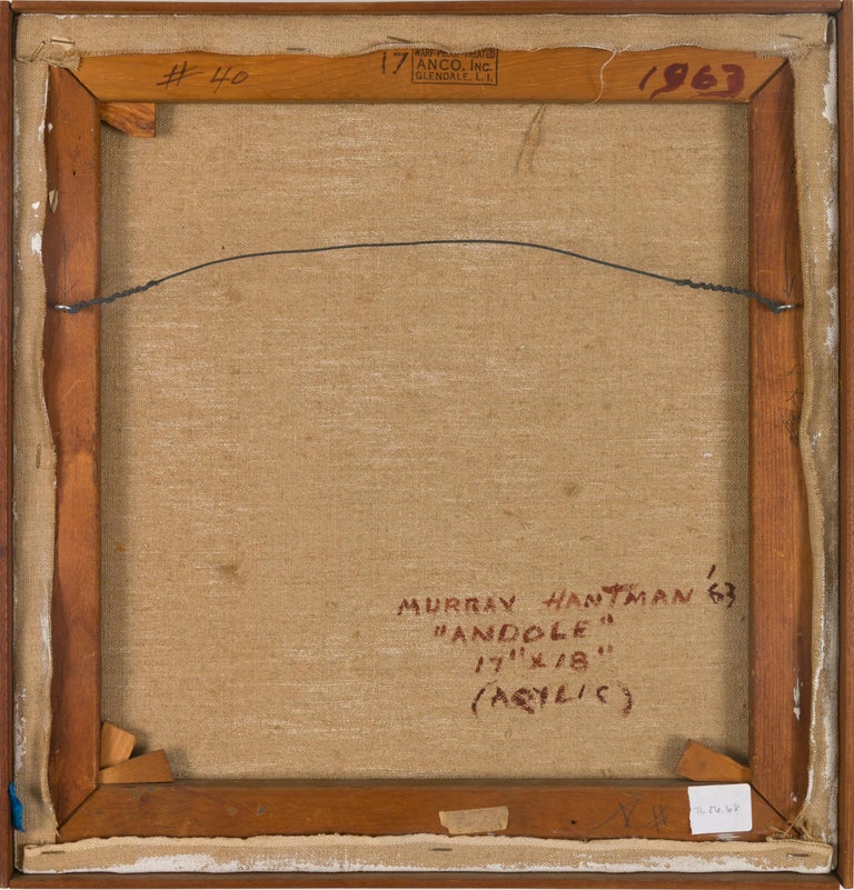 Murray Hantman Abstract Painting "Andole", USA 1963 For Sale at 1stDibs