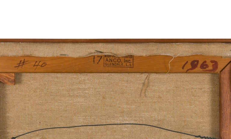 Murray Hantman Abstract Painting "Andole", USA 1963 For Sale at 1stDibs