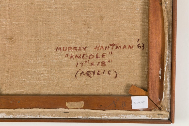 Murray Hantman Abstract Painting "Andole", USA 1963 For Sale at 1stDibs