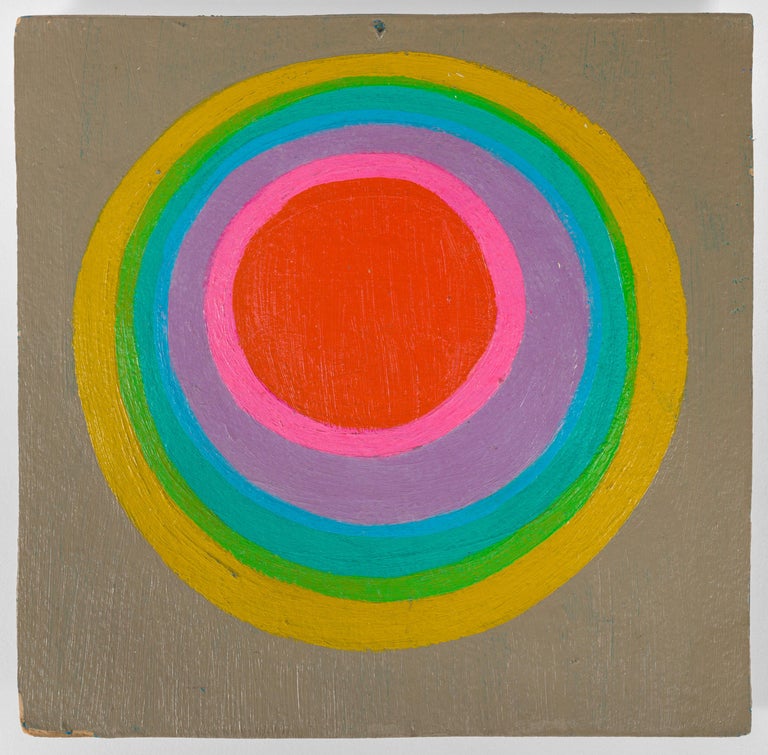 Murray Hantman Abstract Painting on Board, USA, 1960s For Sale at 1stDibs