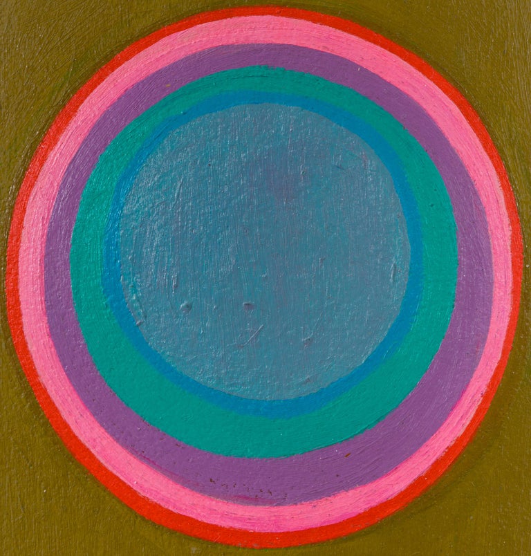 Murray Hantman Abstract Painting on Board, USA 1960s For Sale at 1stDibs