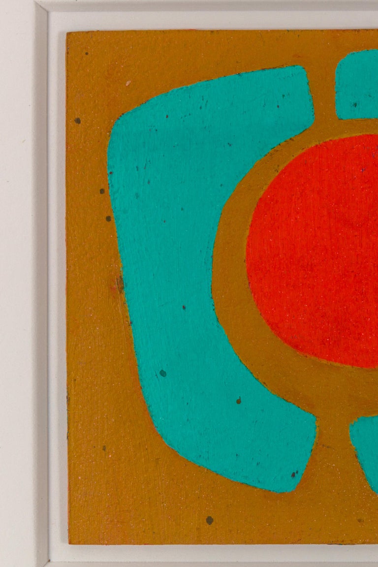 Murray Hantman Abstract Painting on Board, USA 1960s For Sale at 1stDibs