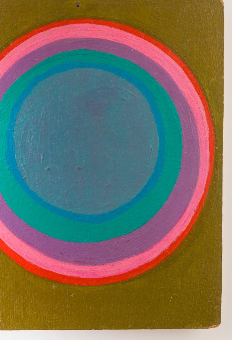 Murray Hantman Abstract Painting on Board, USA 1960s For Sale at 1stDibs