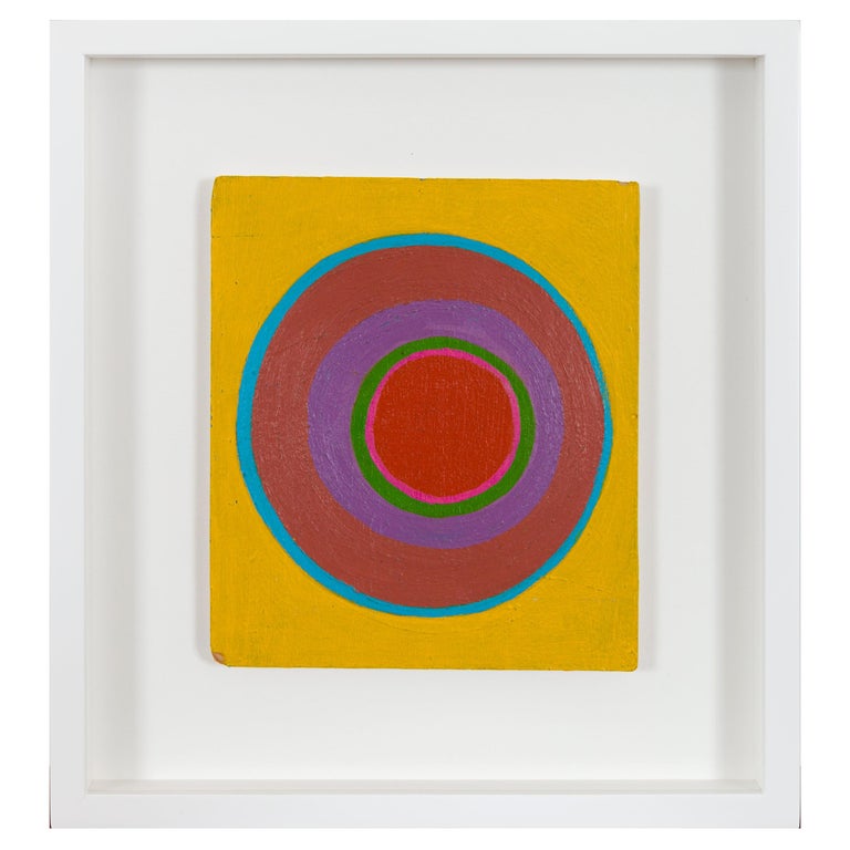 Murray Hantman Abstract Painting on Board, USA, 1960s at 1stDibs