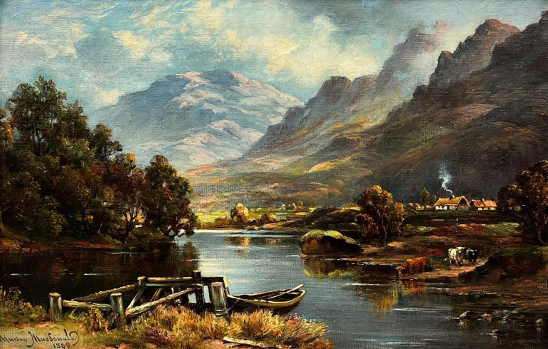 Murray Macdonald - Signed Victorian Oil Painting Scottish Highlands ...