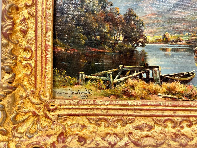 Murray Macdonald - Signed Victorian Oil Painting Scottish Highlands ...