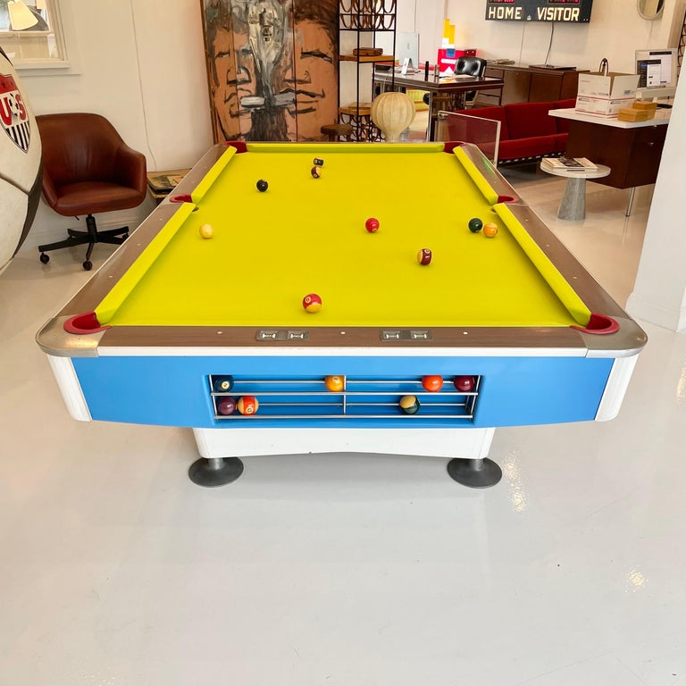 Murrey Slime Green Fiberglass Pool Table, 1970s USA at 1stDibs