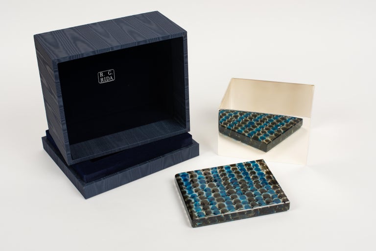 Murrine Blu Box by Roberto Rida Ft. Vintage Venini Glass, Italy, 2019 ...