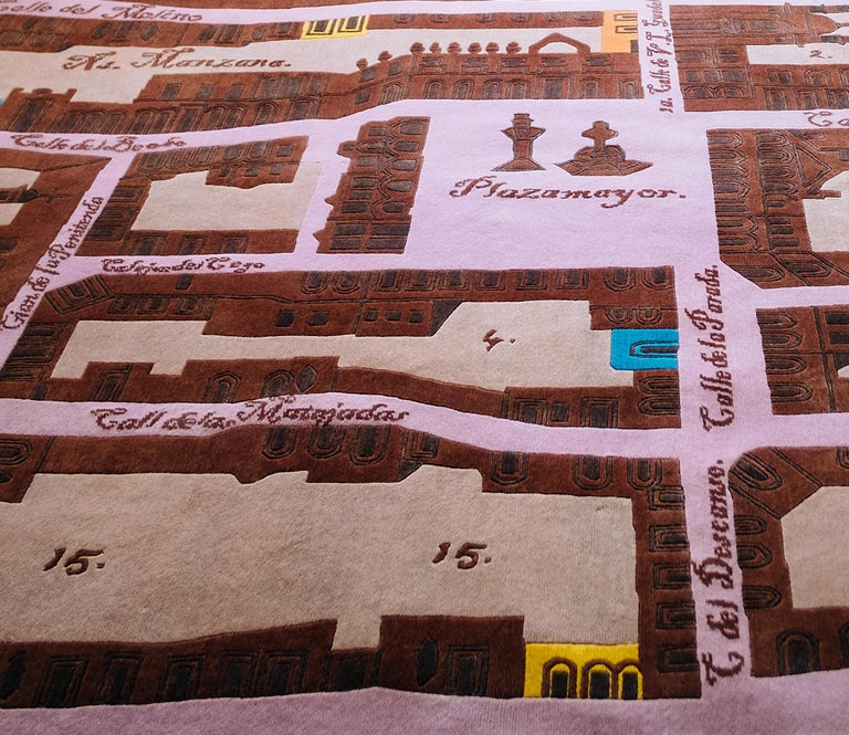 Museum Exhibited Limited Ed. Wool "Queretaro" Rug by C. Torre Hütt For ...