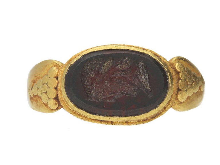 Museum Quality Ancient Roman Jupiter Intaglio Signet Ring at 1stDibs ...
