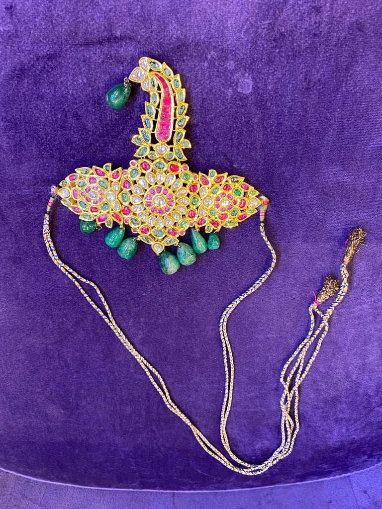 Museum Quality Antique Indian Sarpech Necklace For Sale at 1stDibs