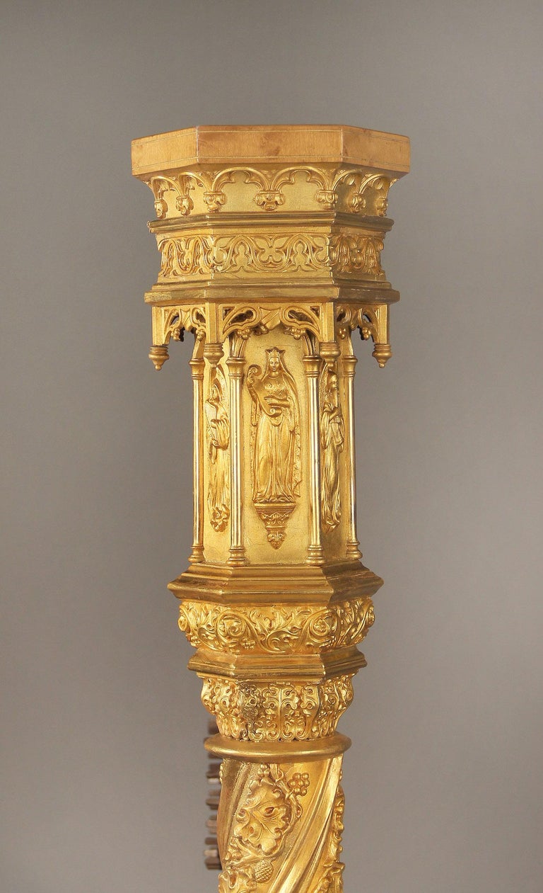 Museum Quality Mid 19th Century Gilt Wood Gothic “Angel” Harp by Erard ...