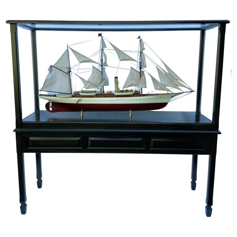 Museum Quality Model of American Steam Yacht Harvard For Sale at 1stDibs