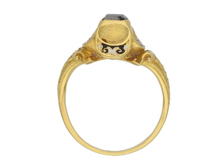 Museum Quality Tudor Table Cut Diamond Gold Ring For Sale at 1stDibs ...