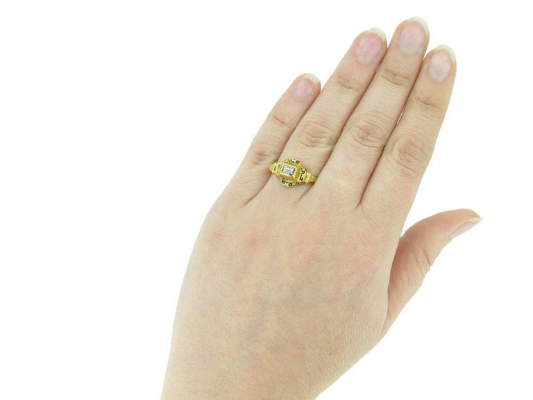 Museum Quality Tudor Table Cut Diamond Gold Ring For Sale at 1stDibs ...
