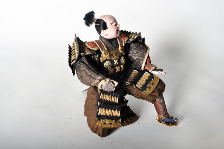 Musha Samurai Warrior Figure, circa 1850 at 1stDibs