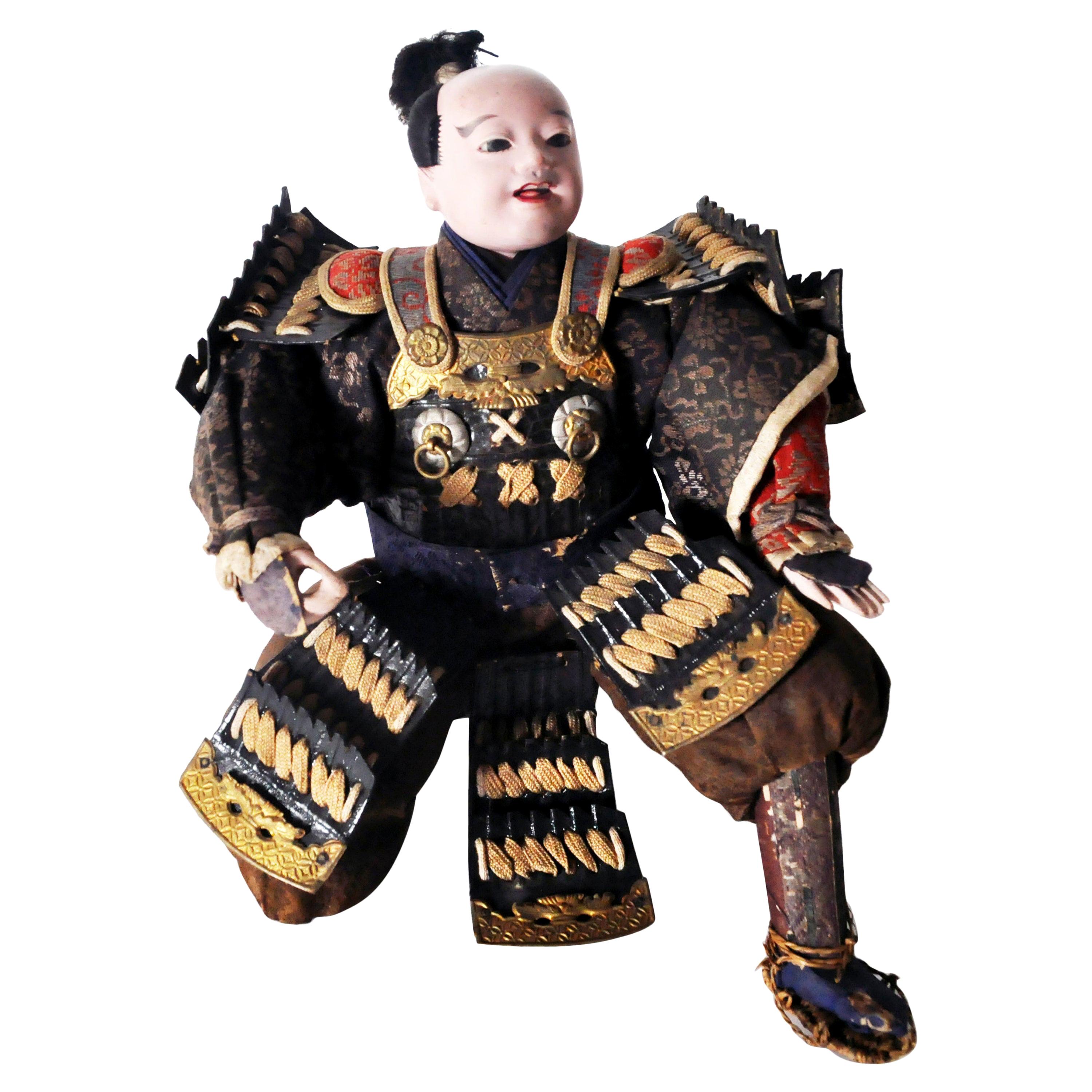 Musha Samurai Warrior Figure, circa 1850 at 1stDibs