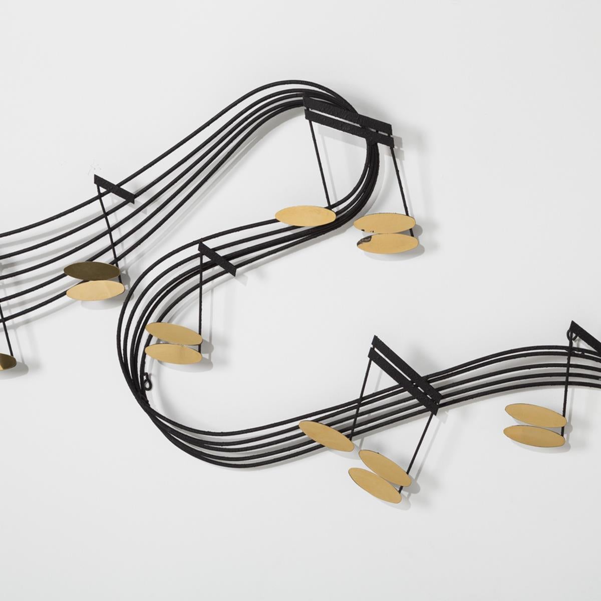 Musical Notes Metal Wall Sculpture by Curtis Jere, 1991 For Sale at 1stDibs