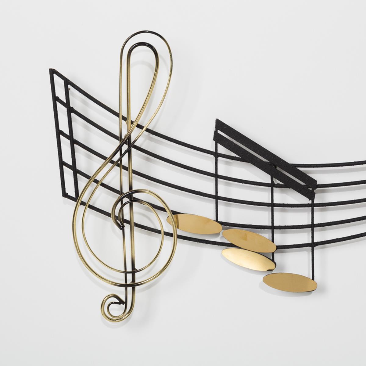 Musical Notes Metal Wall Sculpture by Curtis Jere, 1991 For Sale at 1stDibs