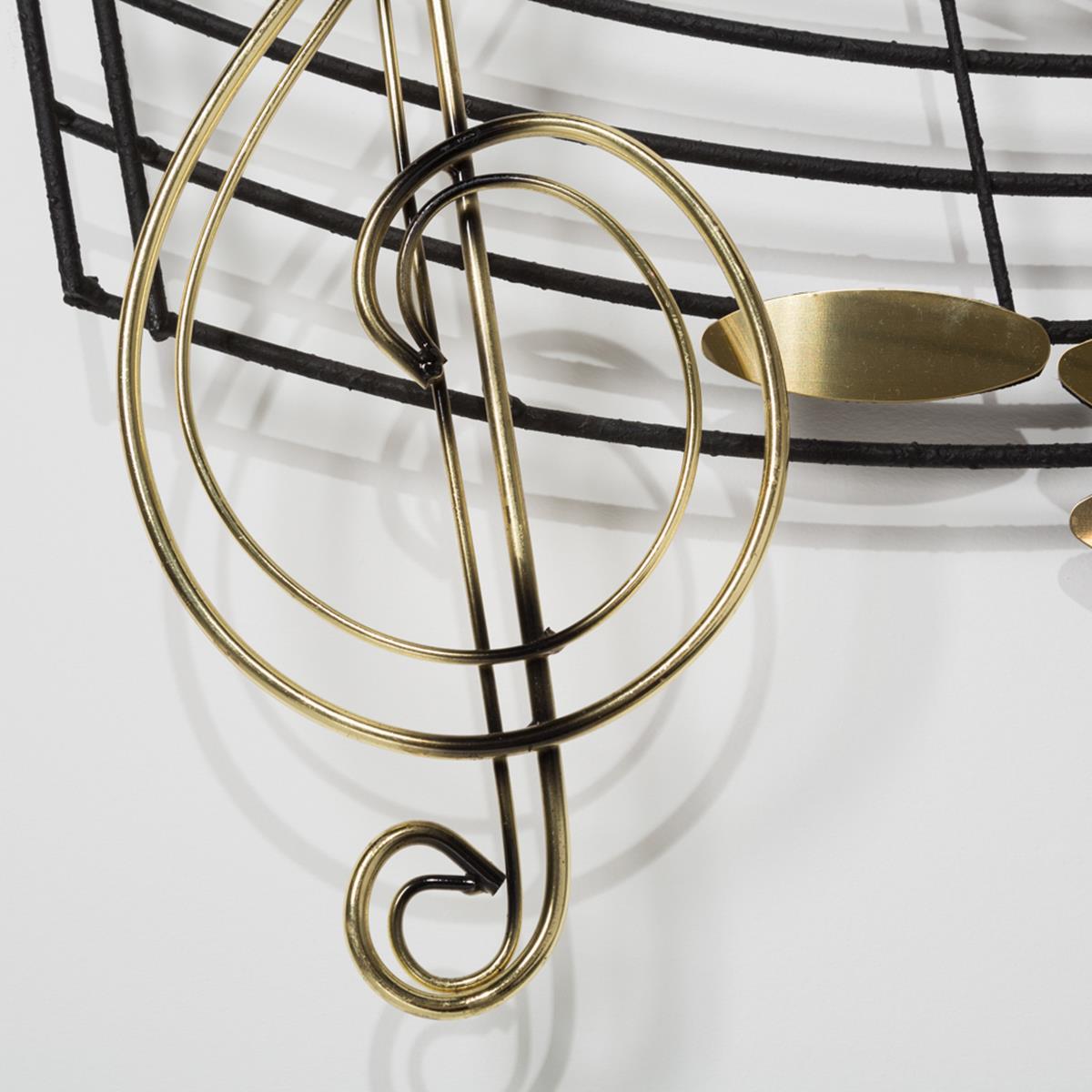 Musical Notes Metal Wall Sculpture by Curtis Jere, 1991 For Sale at 1stDibs