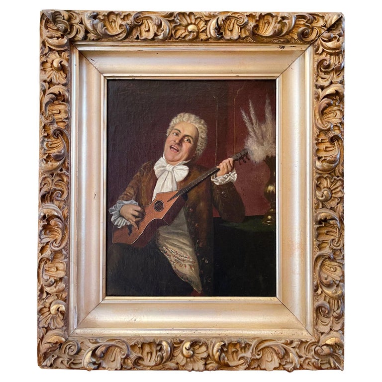 Musician Portrait Oil on Canvas Painting by Claudio Rinaldi For Sale at ...
