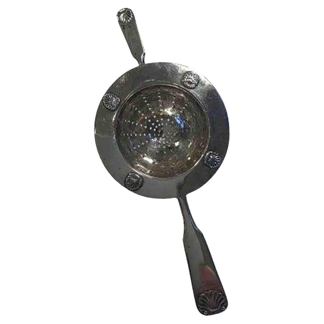 Musling 'Clam' Silver Tea Strainer W and S Sørensen / Fredericia For ...