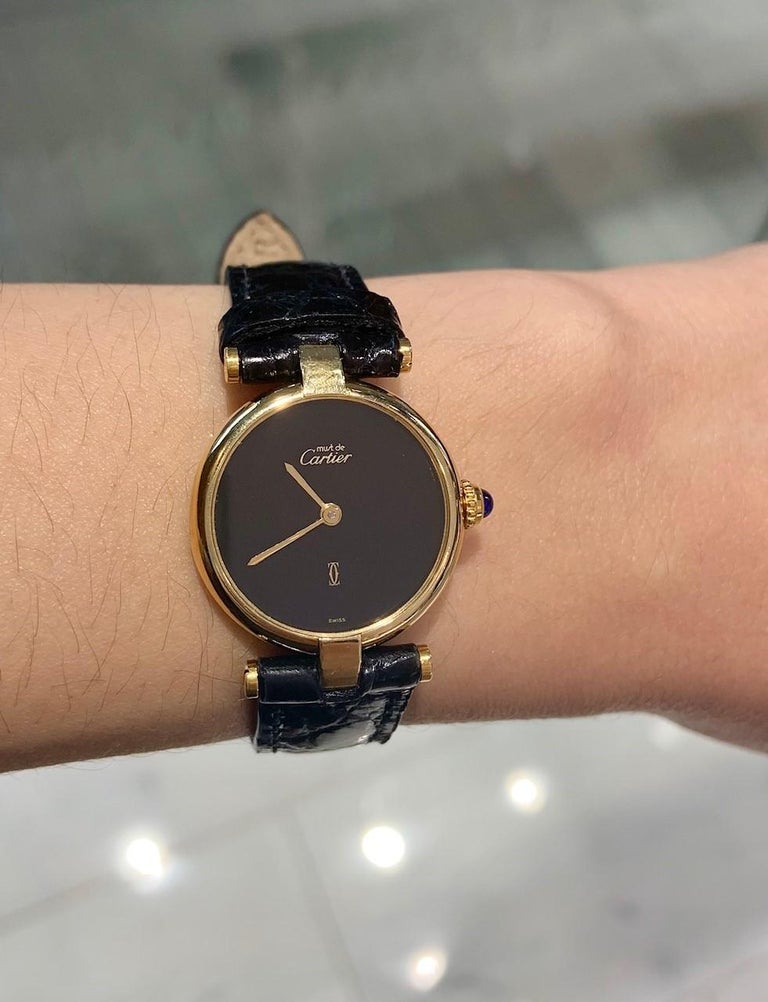 Must de Cartier Argent Vermeil Ladies Watch at 1stDibs | cartier argent ...