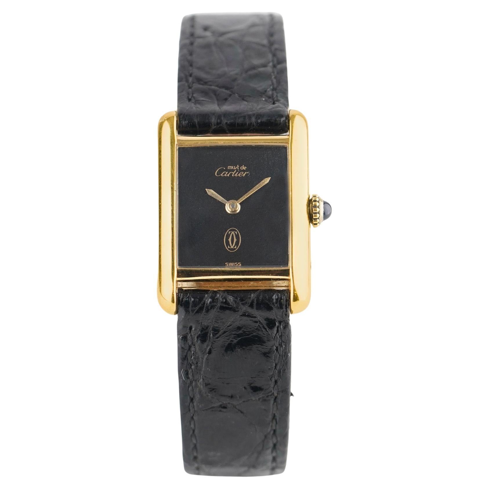 Cartier Yellow Gold Plated Sterling Silver Must De Cartier Ronde ...