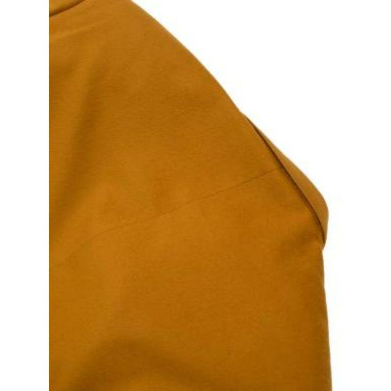 Mustard Yellow Wool Single Breasted Jacket For Sale at 1stDibs