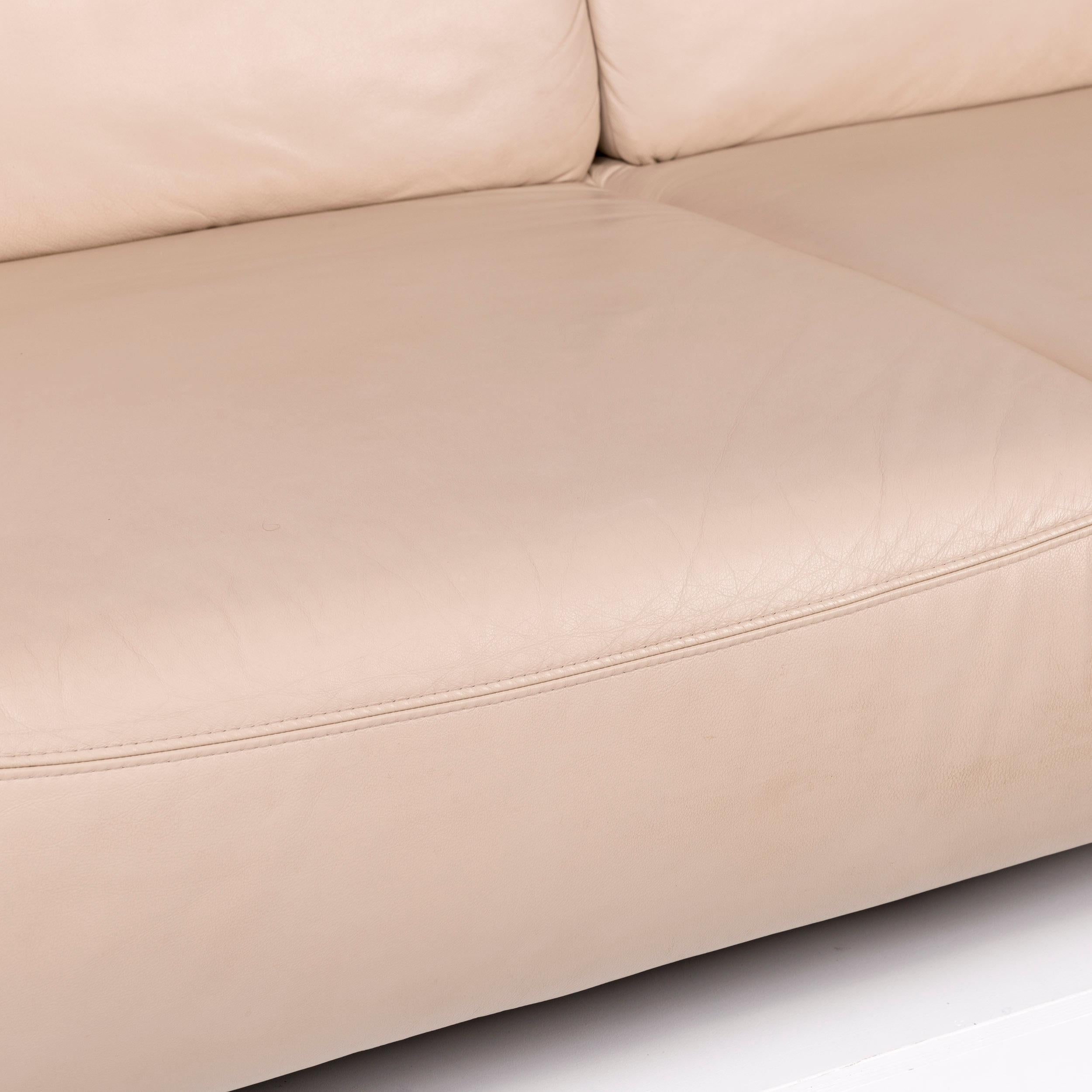 Couch Beige Leder