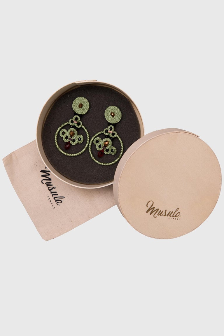 Musula La Patisserie Macarons Pistache Earrings For Sale at 1stDibs